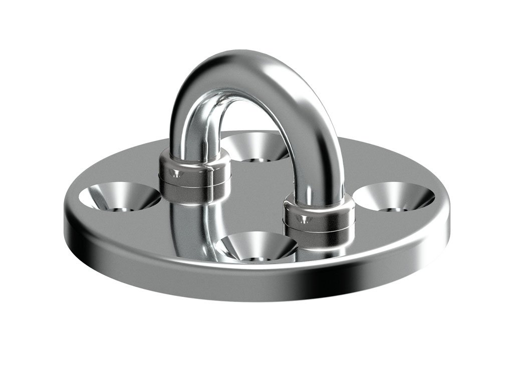 Antal 4-skrue padeye AISI 316 stål - Pad eyes - Riggerne